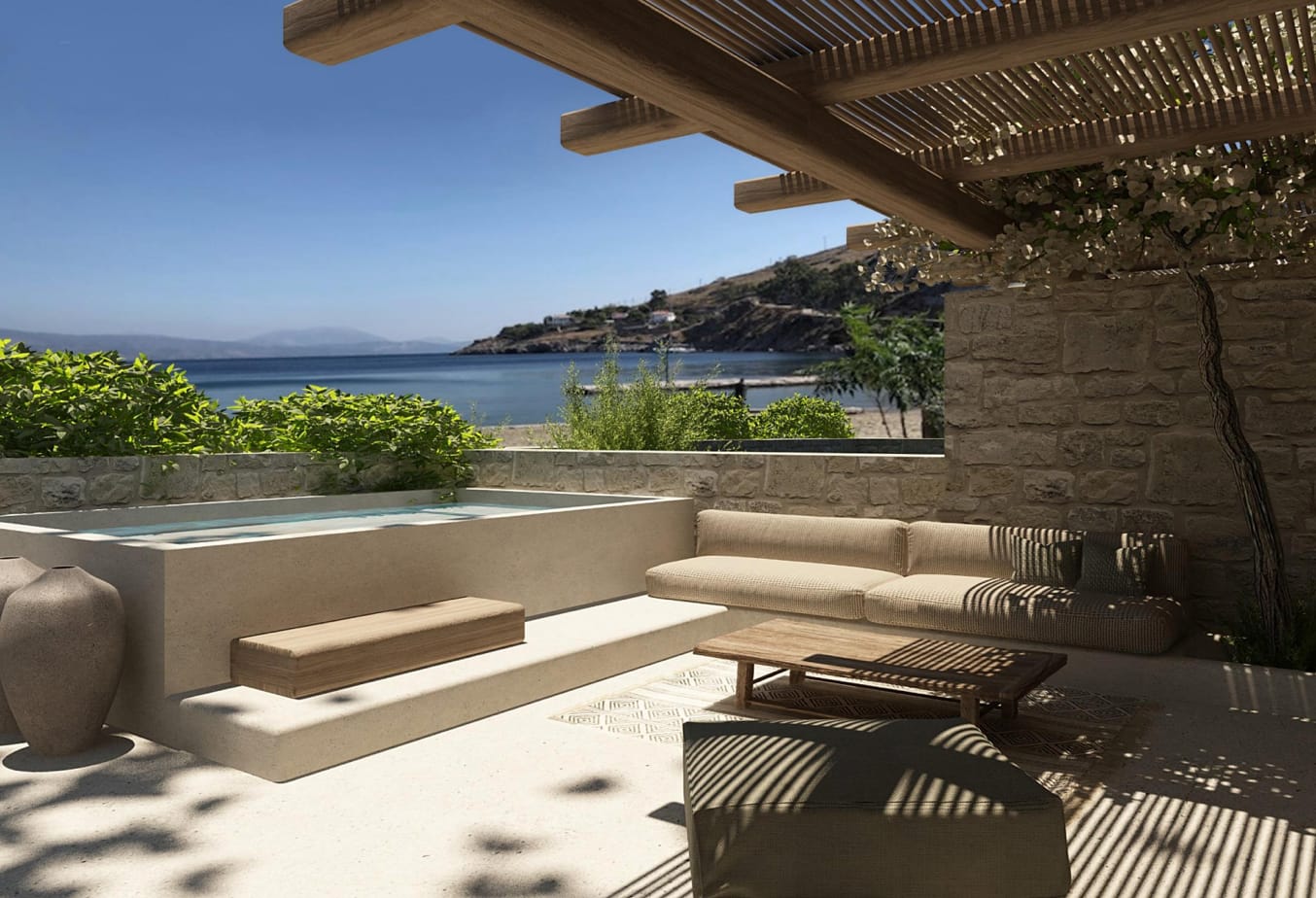 MANDRAKI BEACH RESORT, Hydra | Holiday World Greece | escapetogreece.com